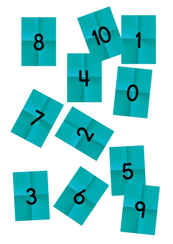 Cut-Out Numerals And Counters Activity Set - Childrens House for practice
