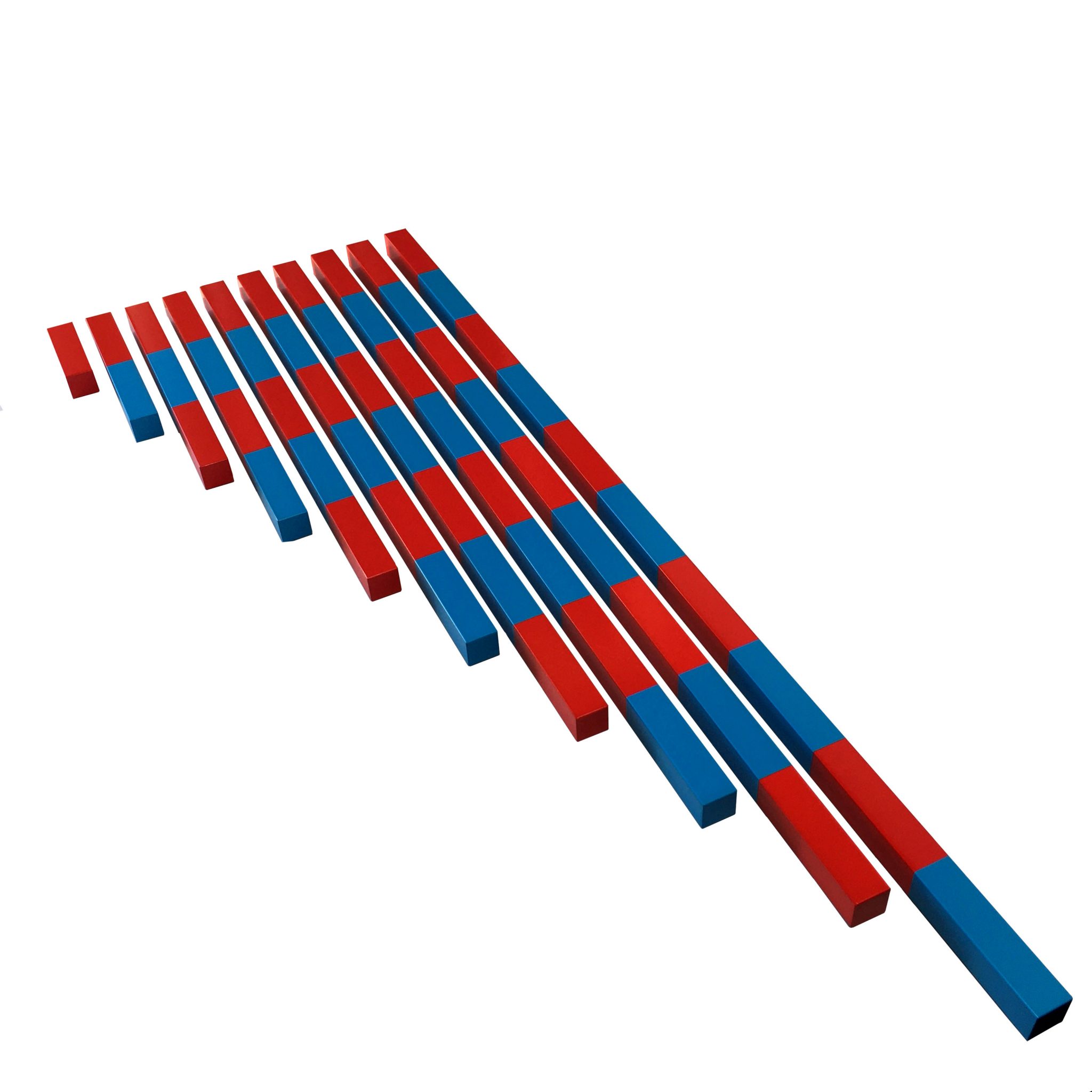 The Number Rods - Childrens House the first activity of maths for the Child