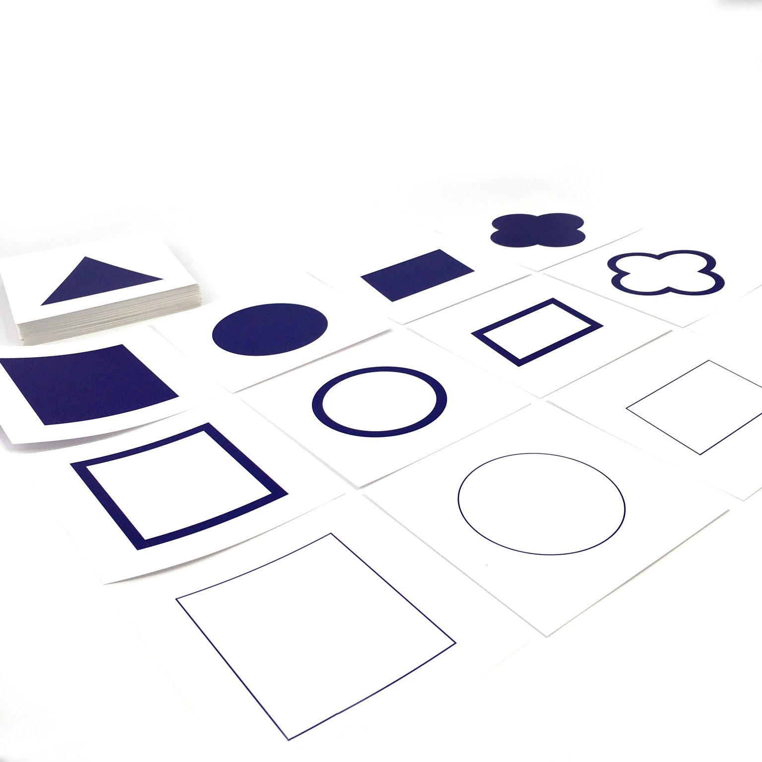 The Geometric Form Cards - Childrens House Montessori Materials