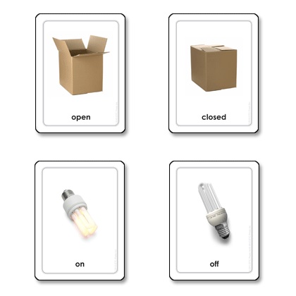 Opposites Matching Cards For Preschoolers