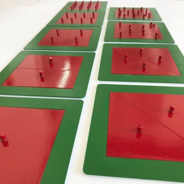Metal Squares with 9 Plates - Childrens House