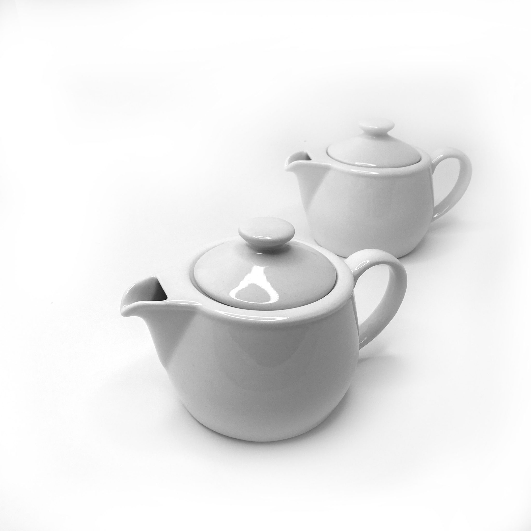 White Ceramic Teapot with Lid - Childrens House
