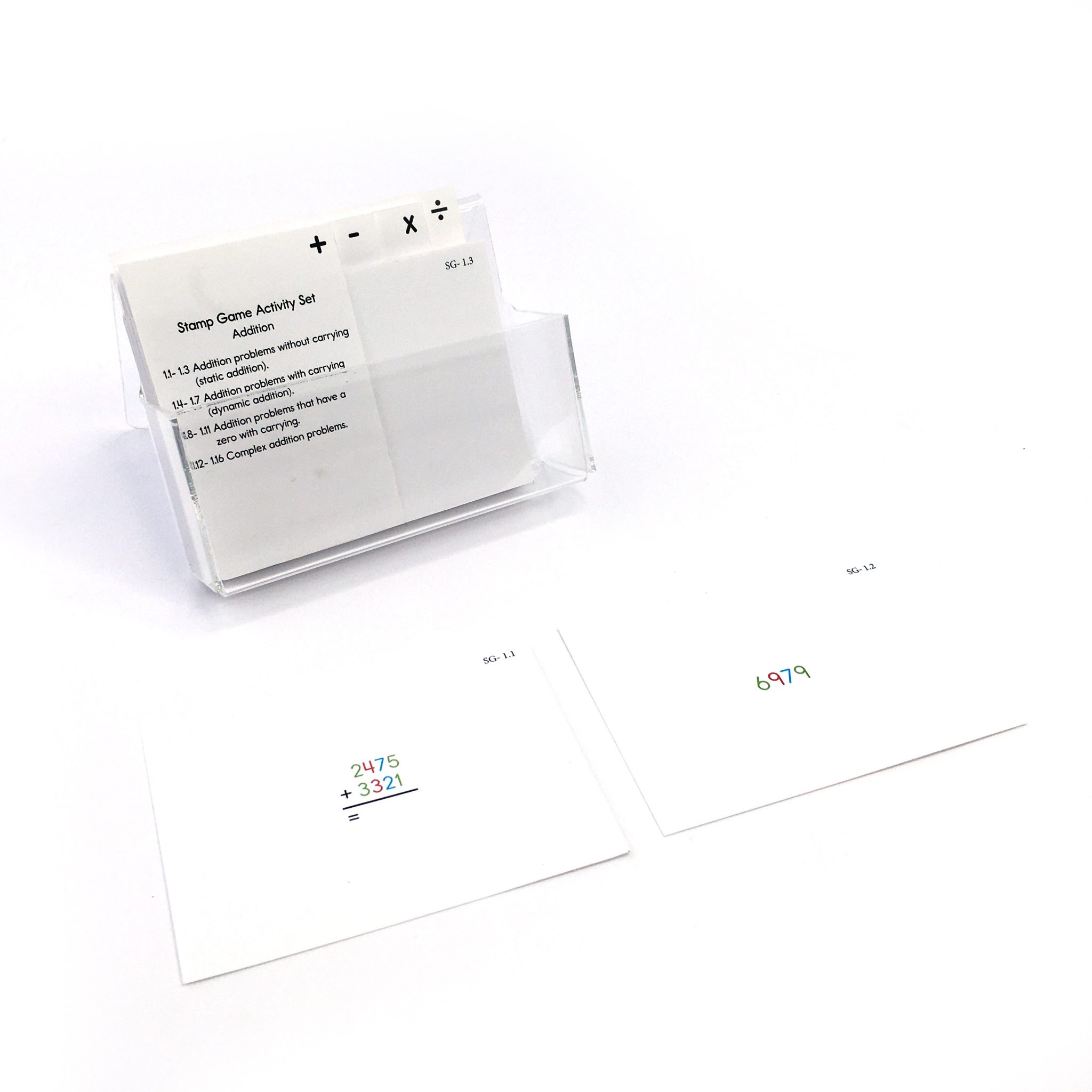 The Stamp Game Activity - Childrens House use with the Stamp Game