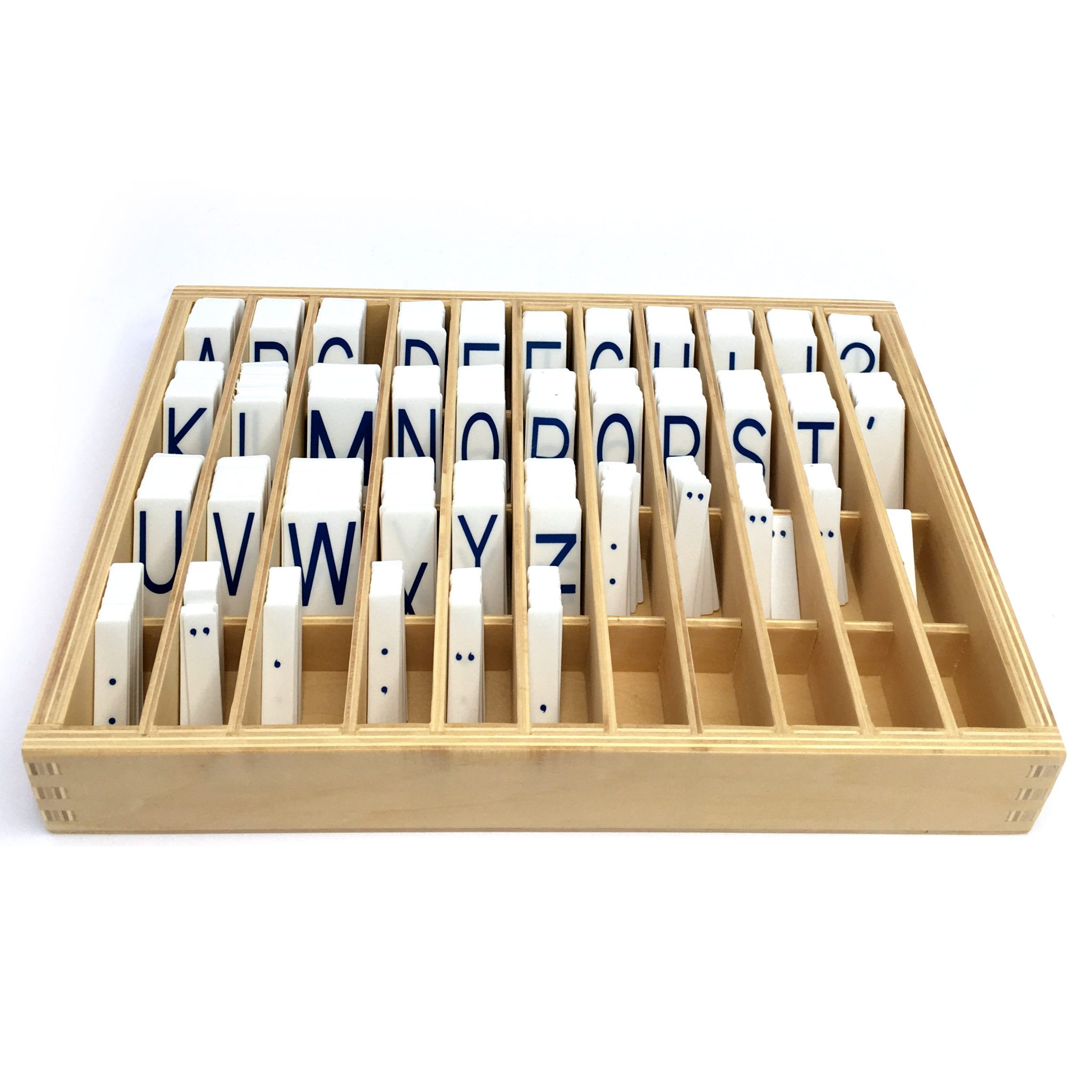 Printed Alphabet - Blue with Box - Childrens House