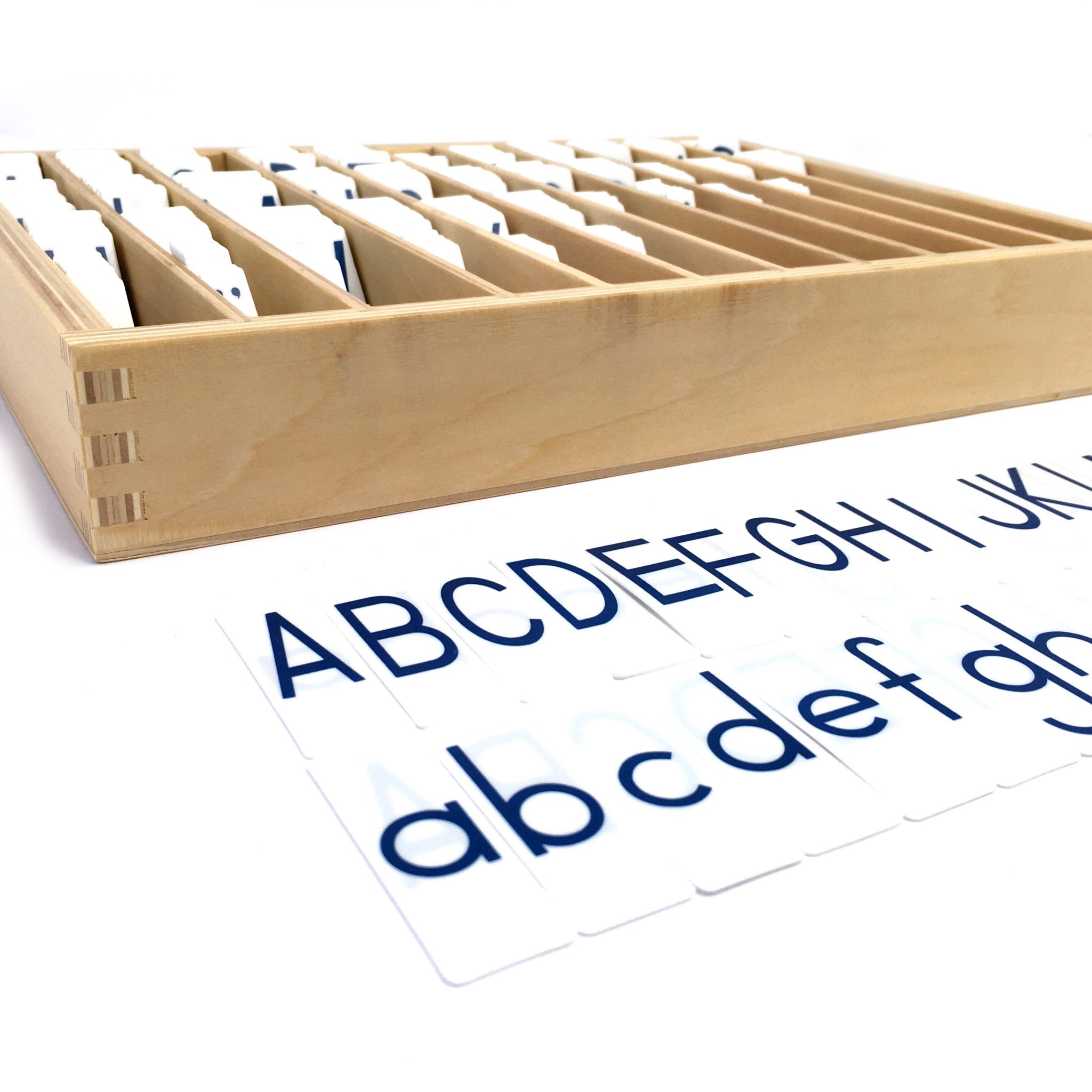 Printed Alphabet - Blue with Box - Childrens House