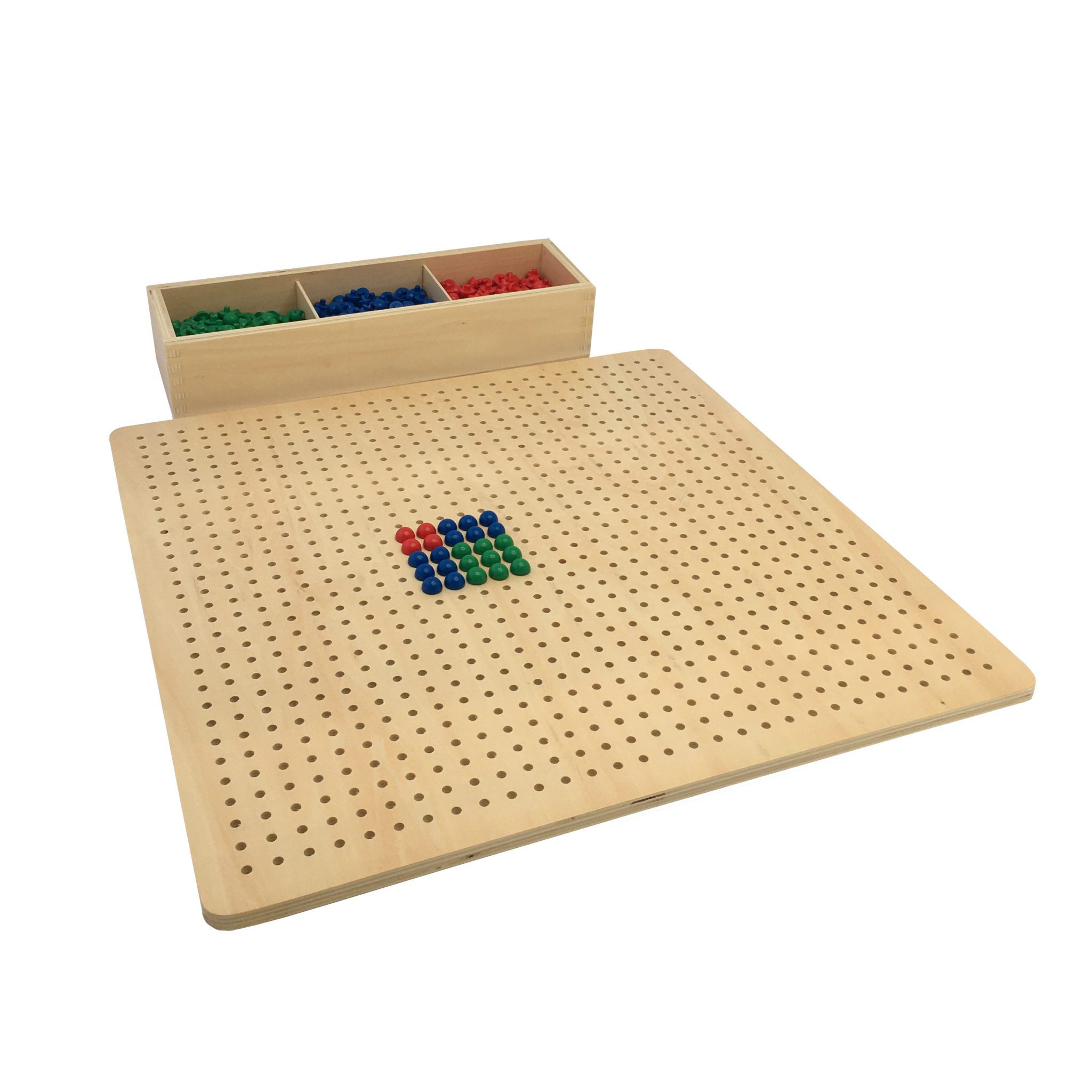 The Algebraic Peg Board - Childrens House how to explain square roots.