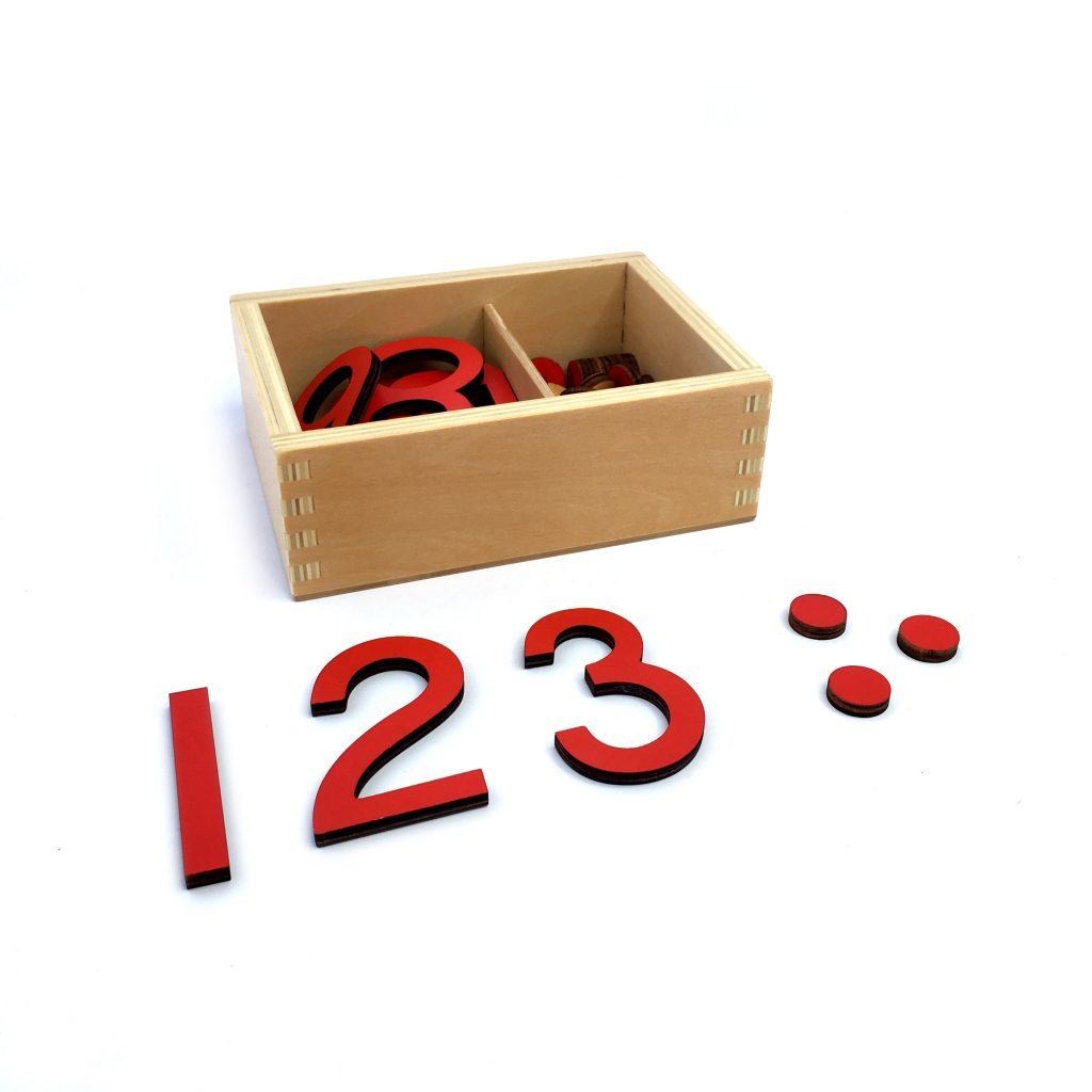 Cut Out Numerals and Counters - Childrens House - odd and even no.
