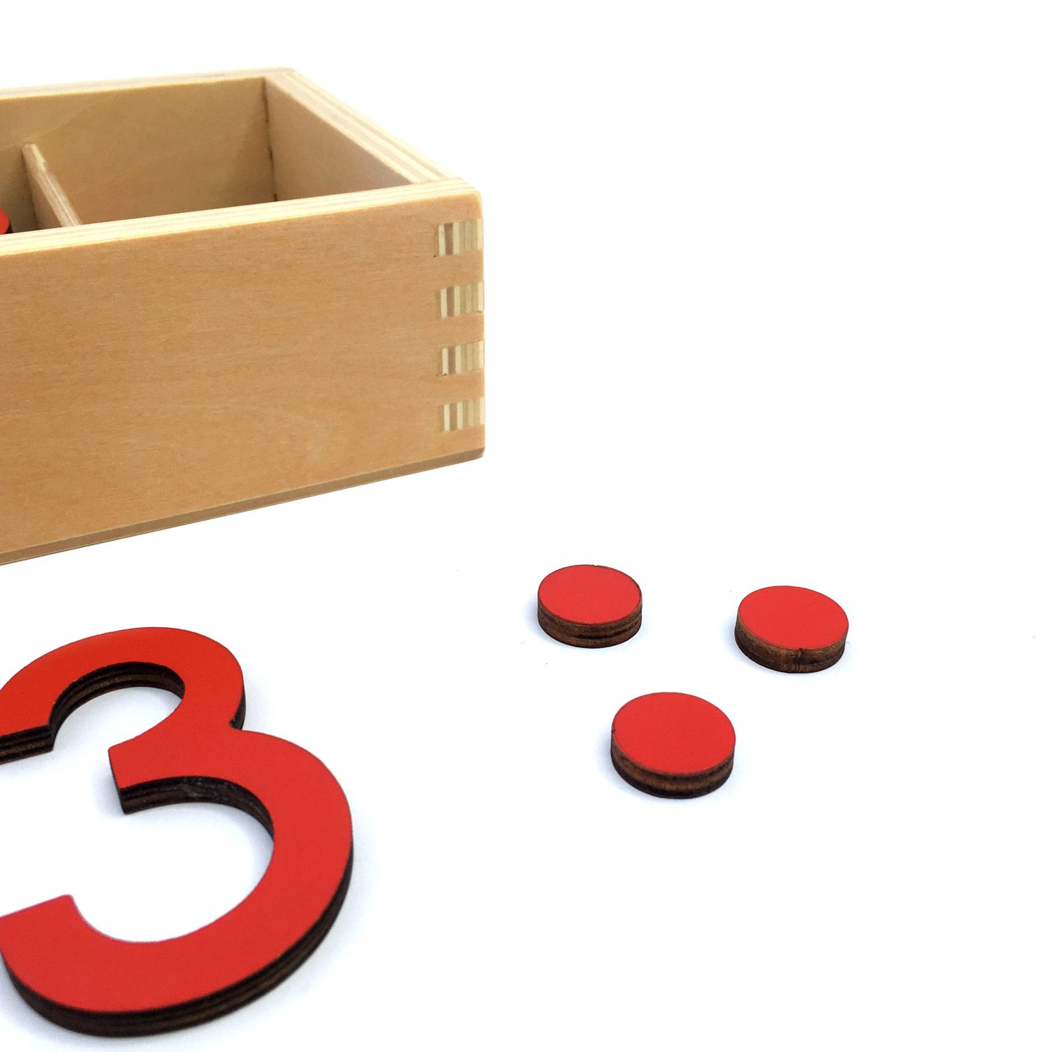 Cut Out Numerals and Counters - Childrens House - odd and even no.