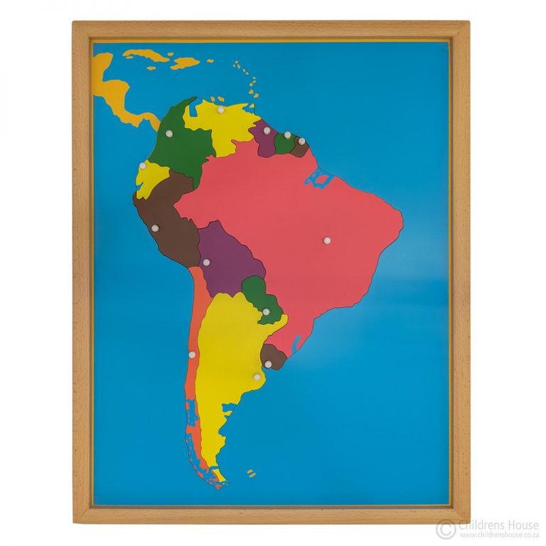 South America Puzzle Map - Childrens House - introduces the continent ...