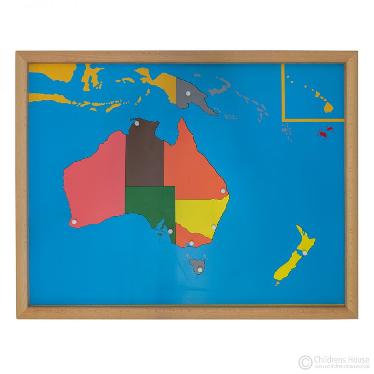 Oceania Puzzle Map - Childrens House - exciting geographic puzzles
