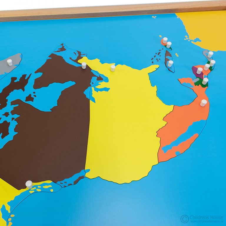 North America Puzzle Map - Childrens House - introduces the continent ...