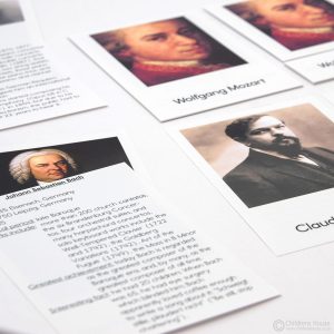 Famous Composers - 3 Part Cards Childrens House Montessori Materials ...