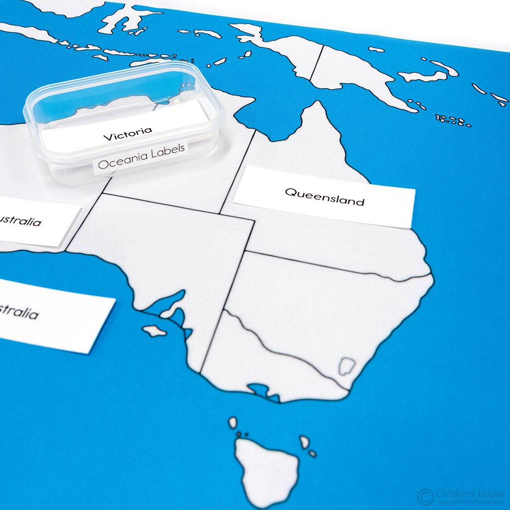 Oceania Labels - Childrens House Montessori Materials - use with the ...
