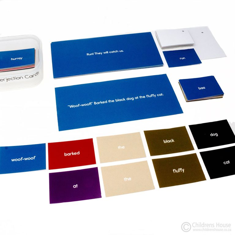 The Printed Grammar Cards - Childrens House Montessori Materials