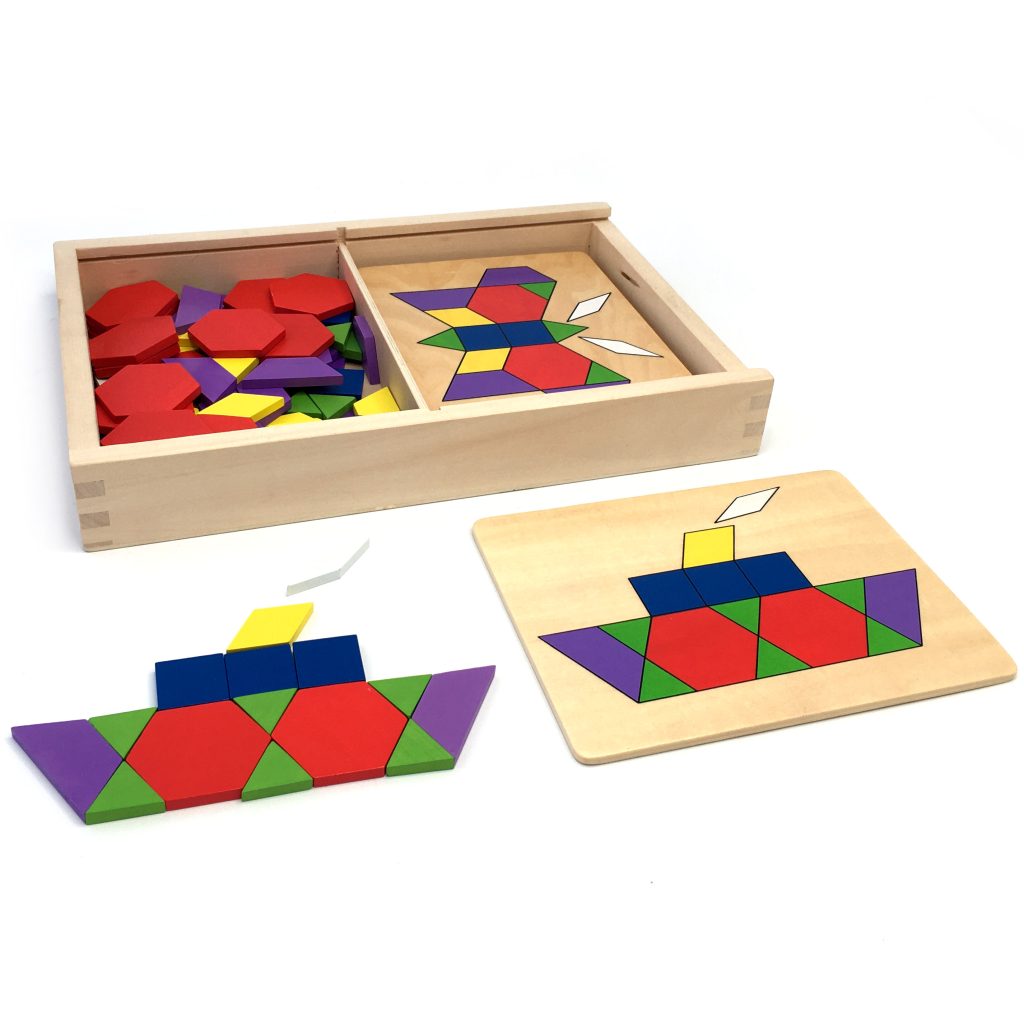 Pattern Boards and Shapes - Childrens House learn the geometric shapes